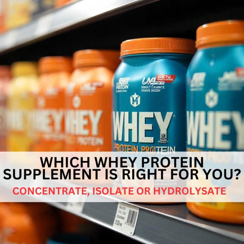 Which Whey Protein Supplement is Right for You? - Isolate, Concentrate & Hydrolysate - MyHealthyCals